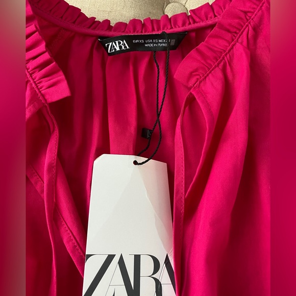 Zara | Dresses | Nwt Zara Pink Dress With Tassels Extra Small | Poshmark
